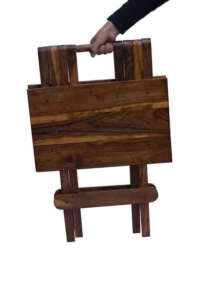 Folding Table Teak Wood | Space Saving Design | Artiqulate Lifestyle