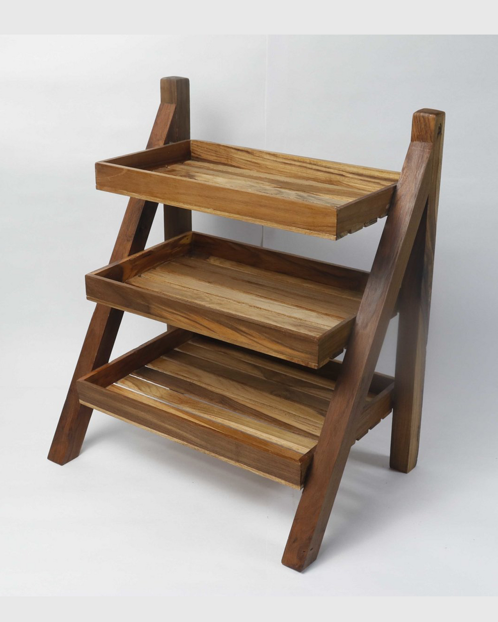 Shop Premium Teak Wood Multi-Purpose Rack | Home Essentials ...